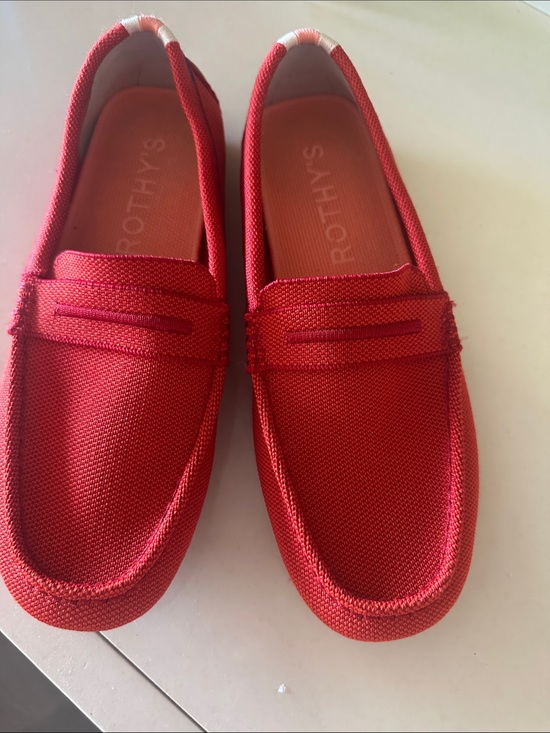 Rothy's | Shoes | Rothys Poppy Red Driver As 95 Euc | Poshmark